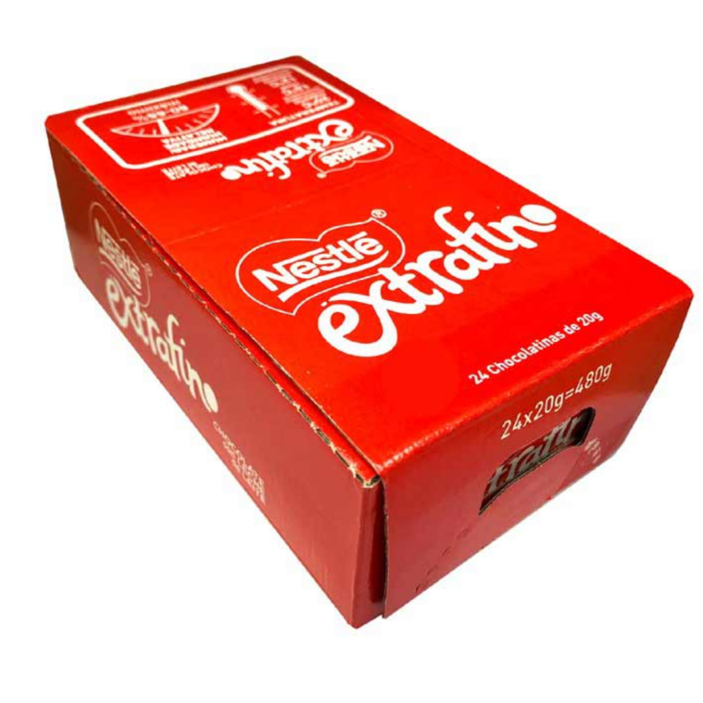 Nestlé Chocolate Extrafino 24x20g - Sabor Clásico y Cremoso