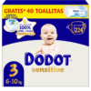 Dodot Sensitive Talla 3 Mega Pack 224 Pañales + Toallitas